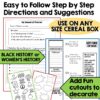 Black History Month Research Project Using Cereal Boxes 3rd 4th Grade ...